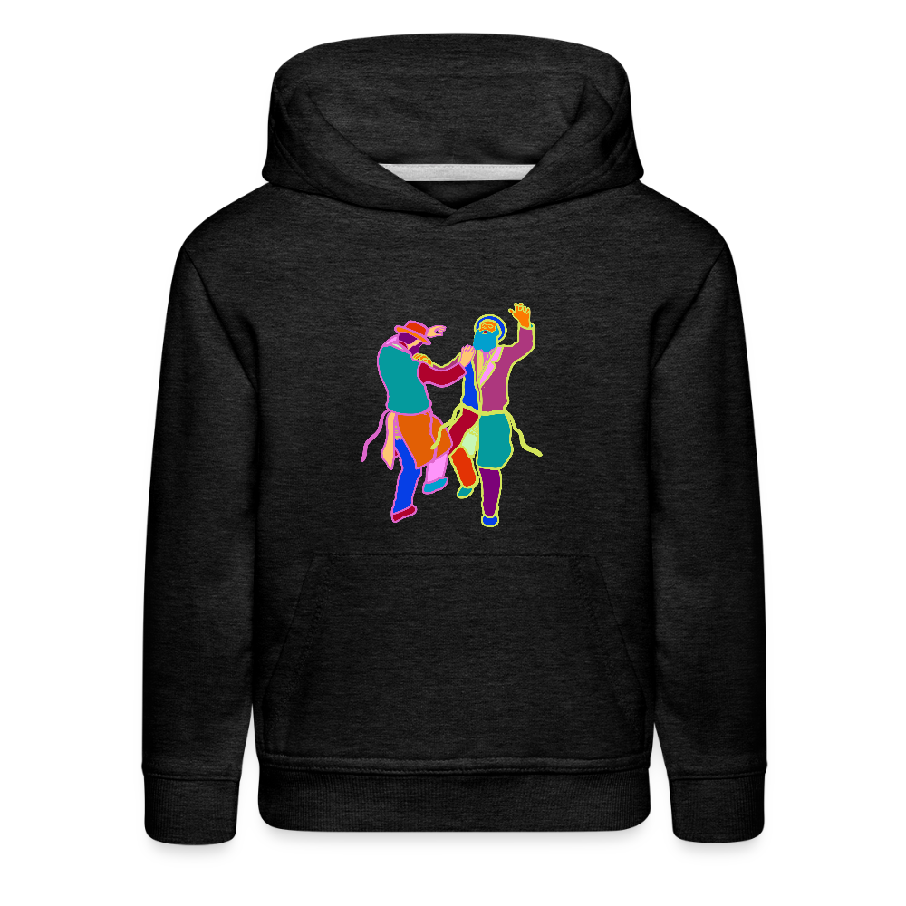 Colorful Dancing Rabbis Kids‘ Premium Hoodie – Judaica-Jswag